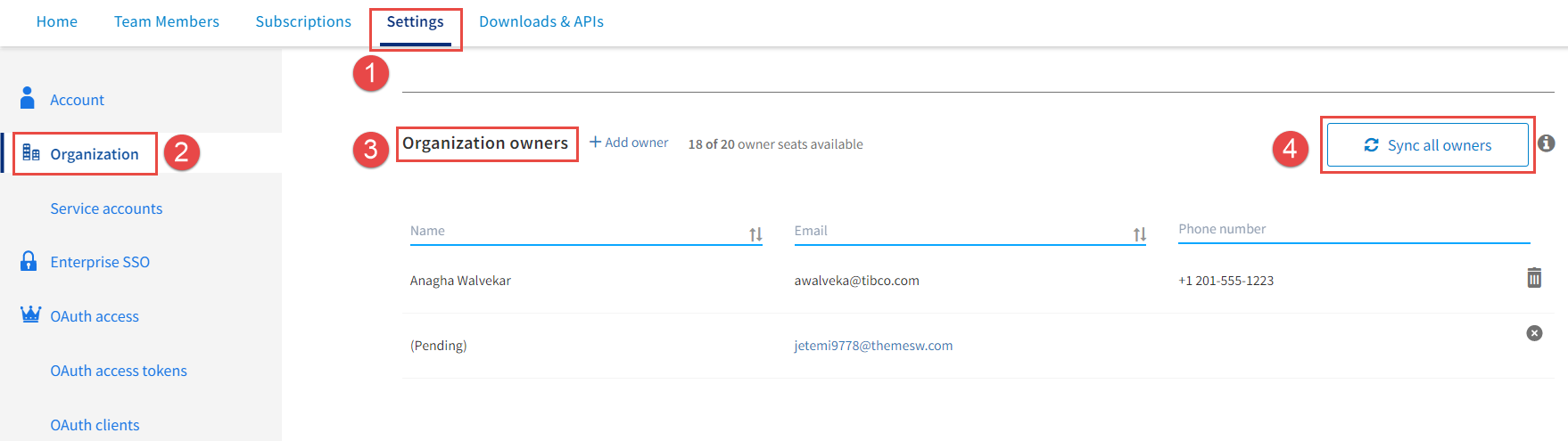 Managing Child Organizations